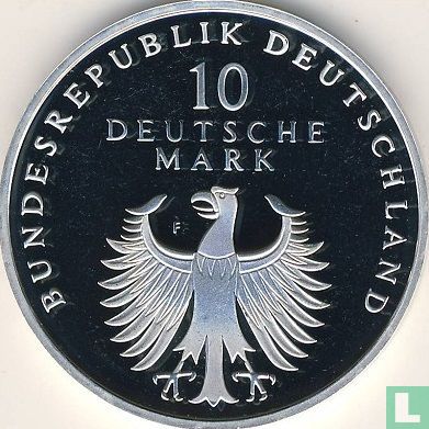 Duitsland 10 mark 1998 (PROOF - F) "50th anniversary of the Deutsche ...