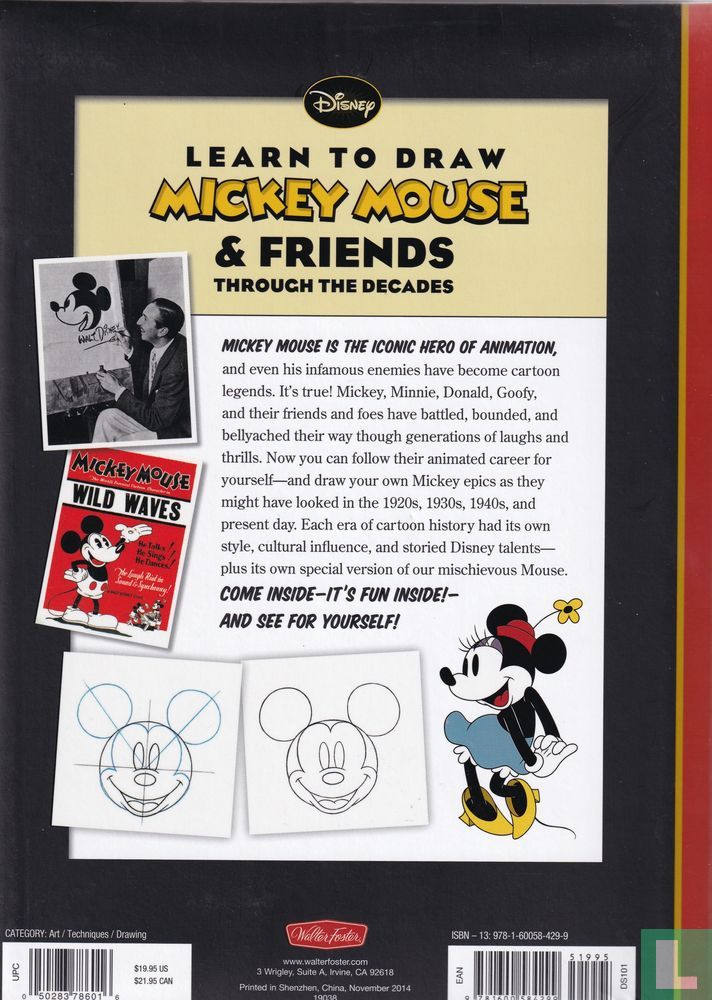 Learn to Draw Mickey Mouse & Friends Through the Decades (2015 ...