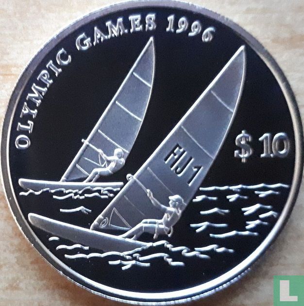 Fiji 10 dollars 1995 (PROOF) "1996 Summer Olympics in Atlanta" KM# 79 ...