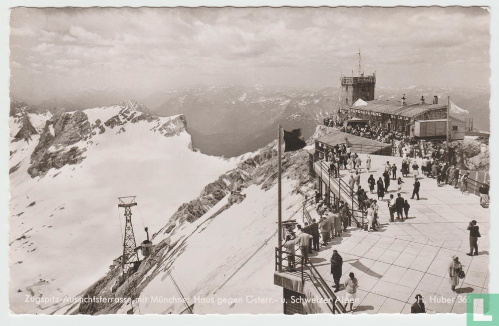 Zugspitze mit Münchner Haus Schweizer Alpen Bayern Ansichtskarten 1964 ...