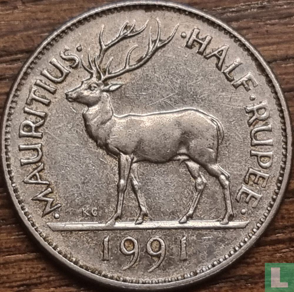Mauritius ½ rupee 1991 KM# 54 (1991) - Mauritius - LastDodo