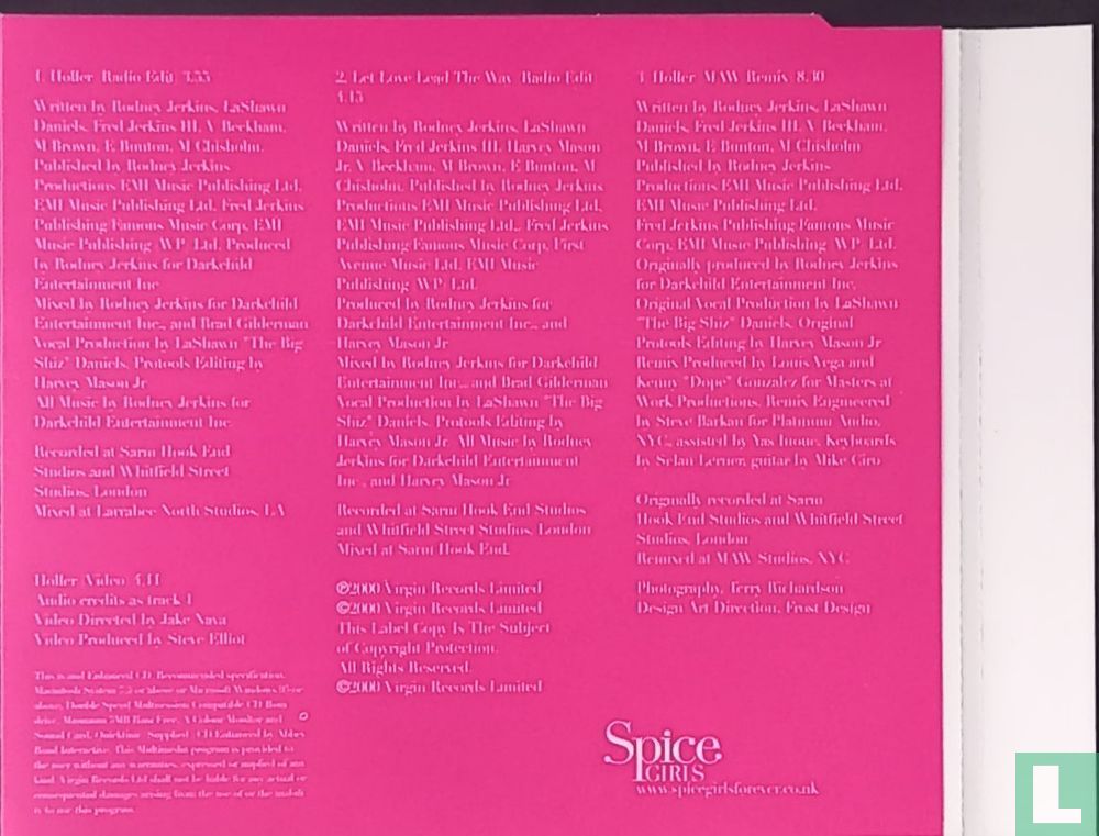 Holler CDS VSCDT1788 (2000) - Spice Girls - LastDodo