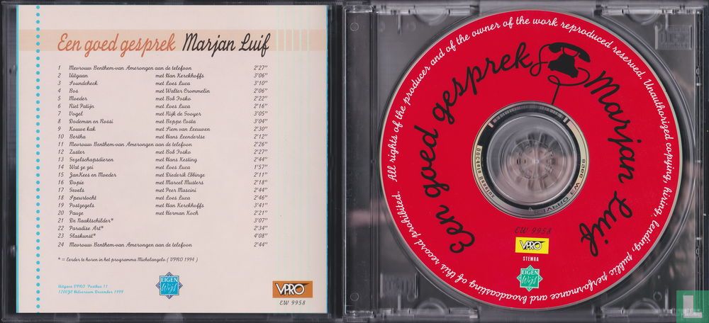 Een goed gesprek CD EW 9958 (1999) - Luif, Marjan - LastDodo