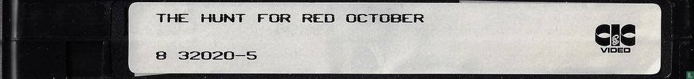 The Hunt for Red October VHS 1 (1997) - VHS videoband - LastDodo