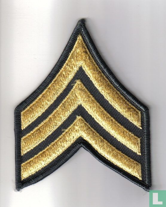 Sergeant Cloth Shoulder Rank Insignia - Armed Forces - LastDodo