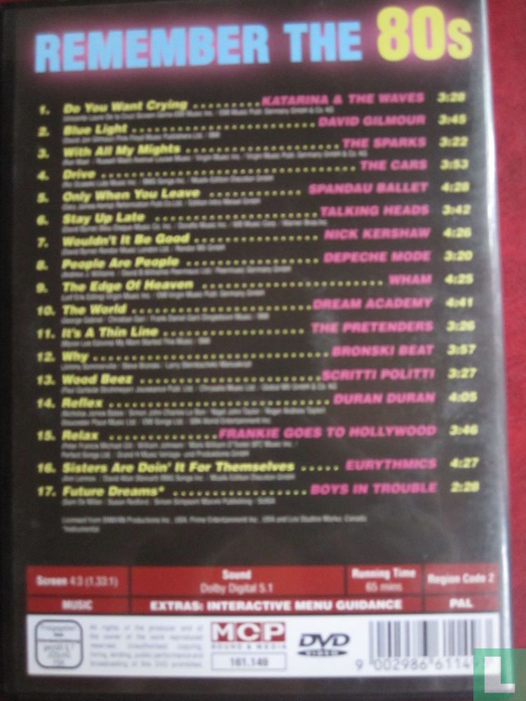 Remember the 80s DVD - DVD - LastDodo