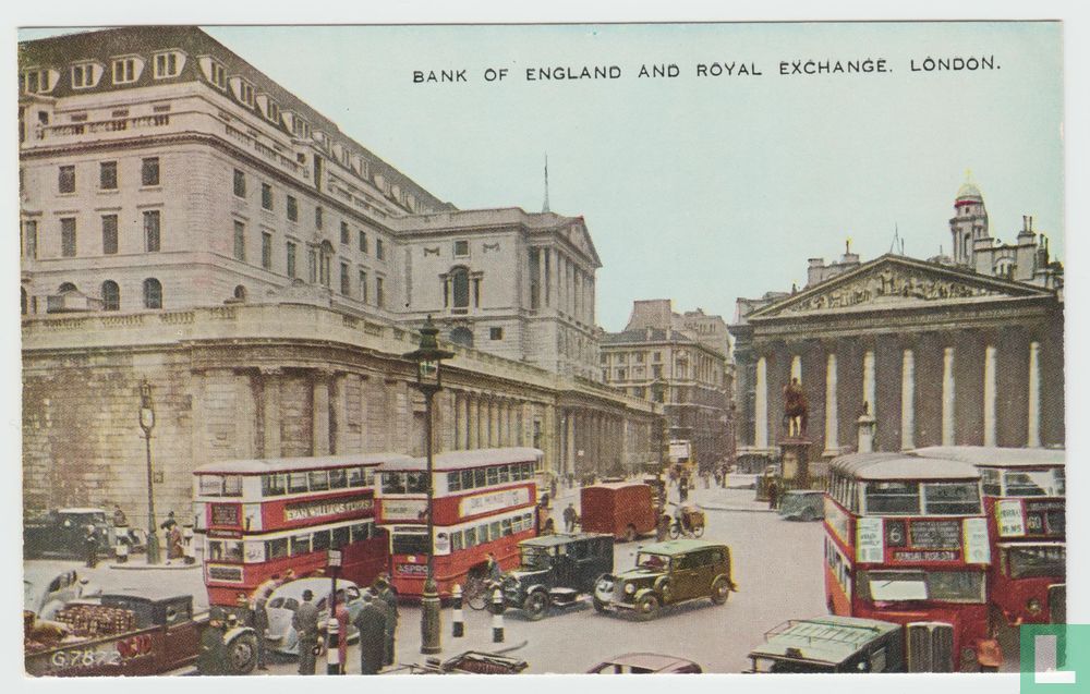 The Bank of England and the Royal Exchange - London - LastDodo