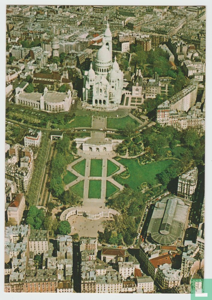 La Butte Montmartre le square Willette la basilique du Sacré-Coeur de ...