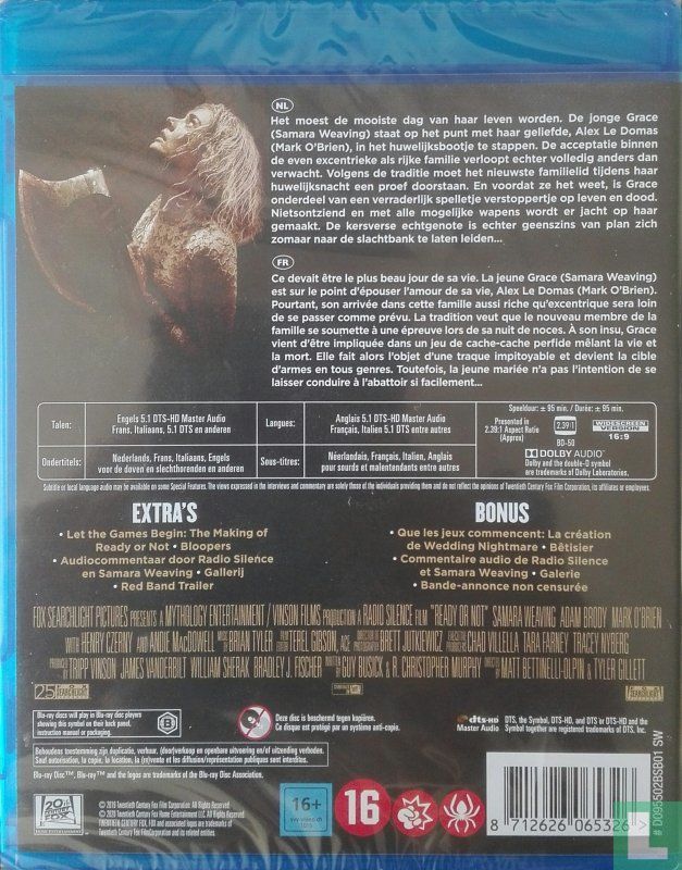 Ready or Not Blu (2020) - Blu-ray - LastDodo