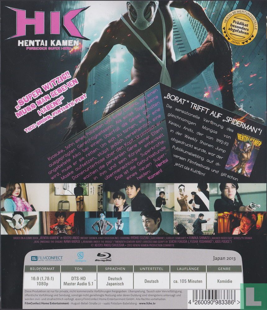 Hk Hentai Kamen Forbidden Super Hero Blu 2013 Blu Ray Lastdodo