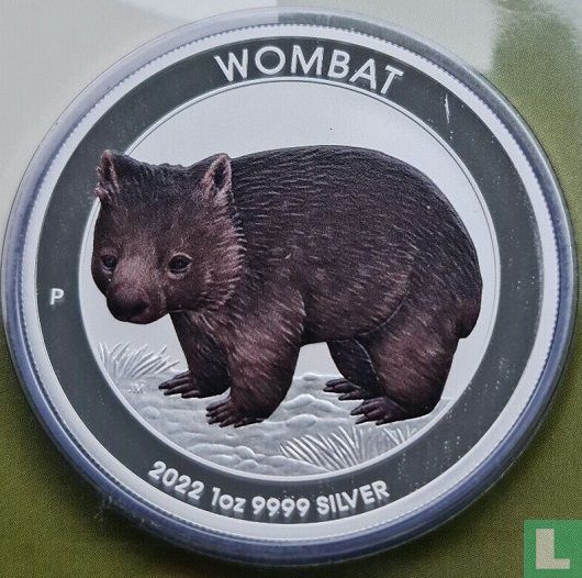 Australië 1 dollar 2022 (coincard) "Wombat" KM# (2022) - Australië - LastDodo