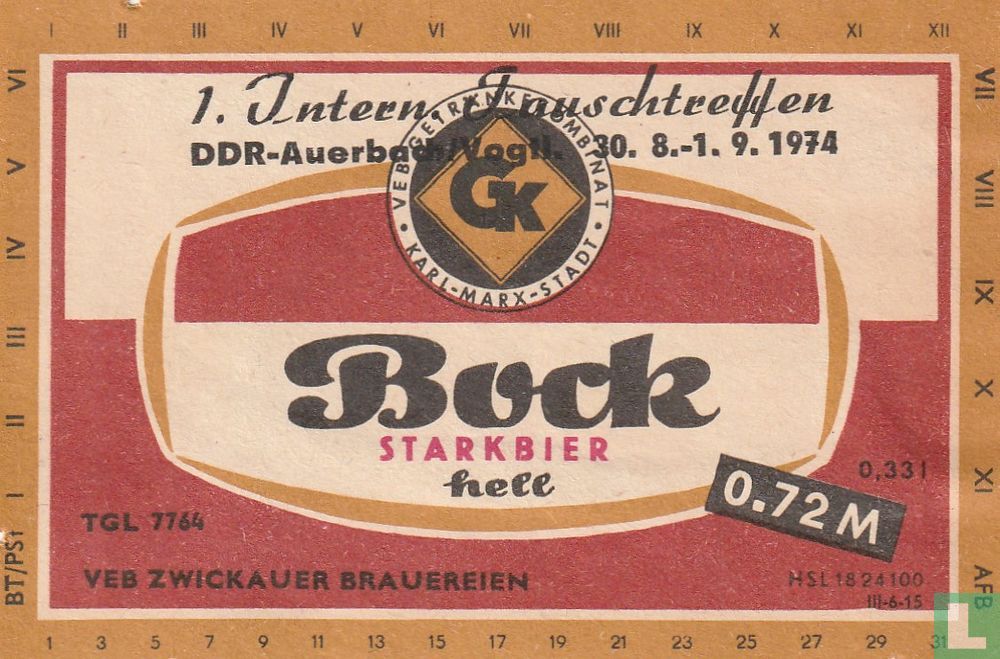 Bock Hell (1974) - Zwickauer Brauereien - LastDodo