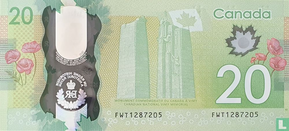 20 Canadian Dollar