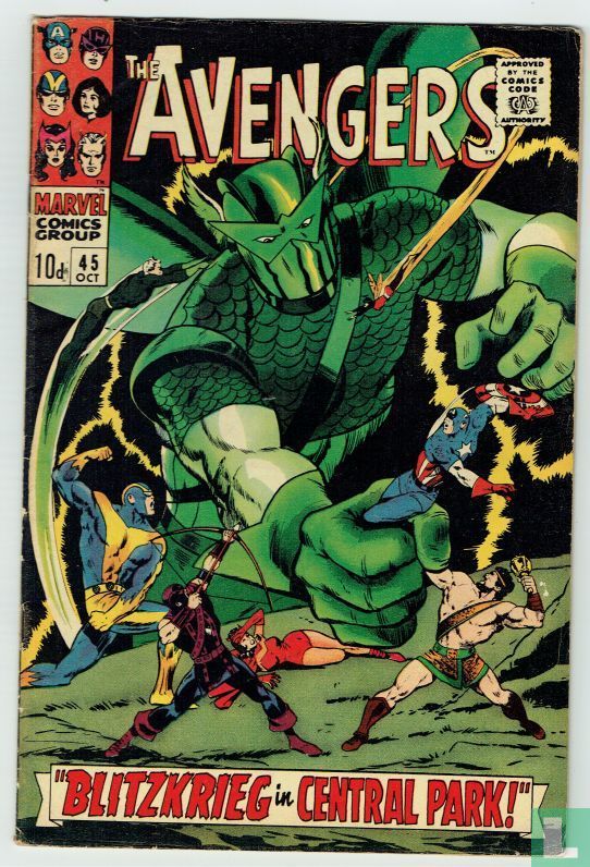 Blitzkrieg in Central Park! 45 b (1967) - Avengers, The [Marvel] - LastDodo