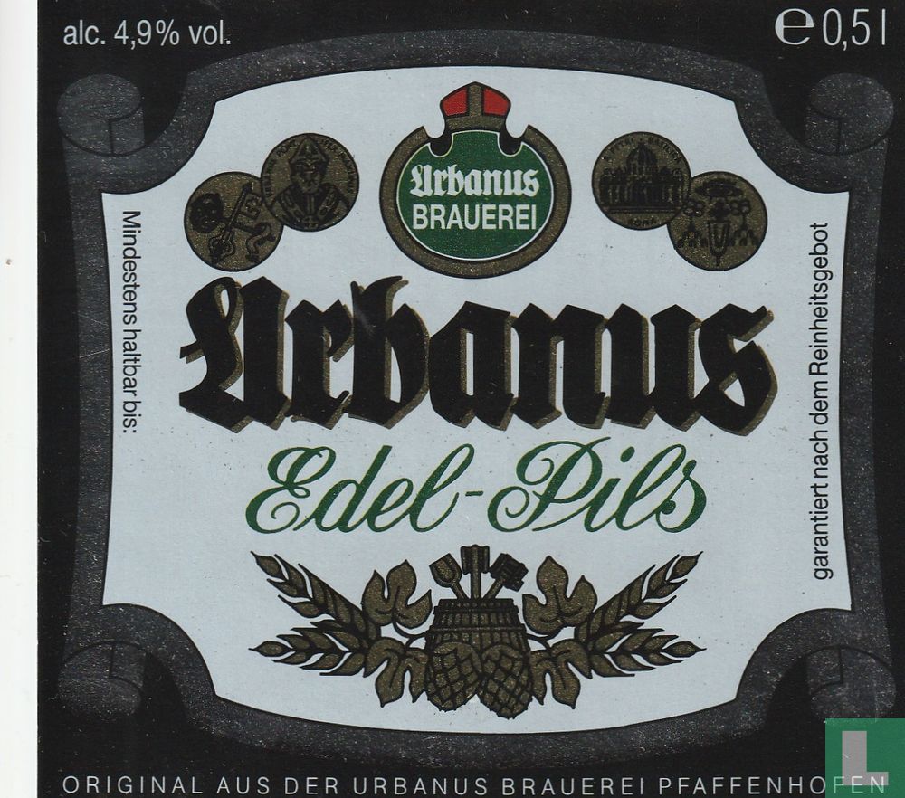 Urbanus Edel-Pils - Urbanus Brauerei, Pfaffenhofen - LastDodo