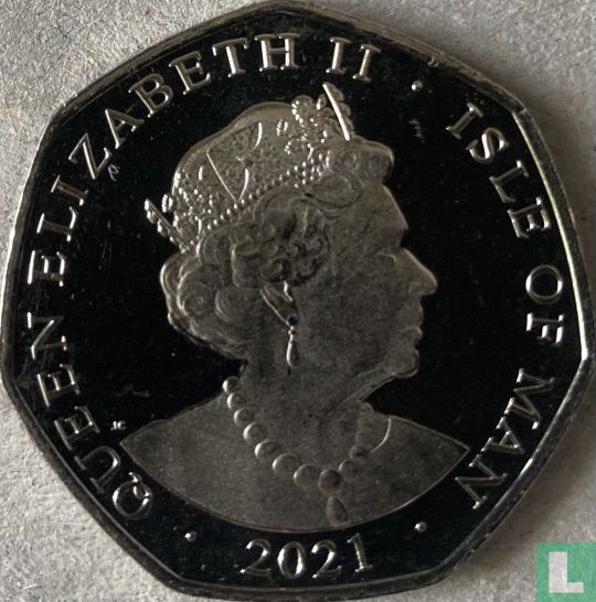 Man 50 pence 2021 KM# 1583 (2021) - Man (Isle of Man) - LastDodo