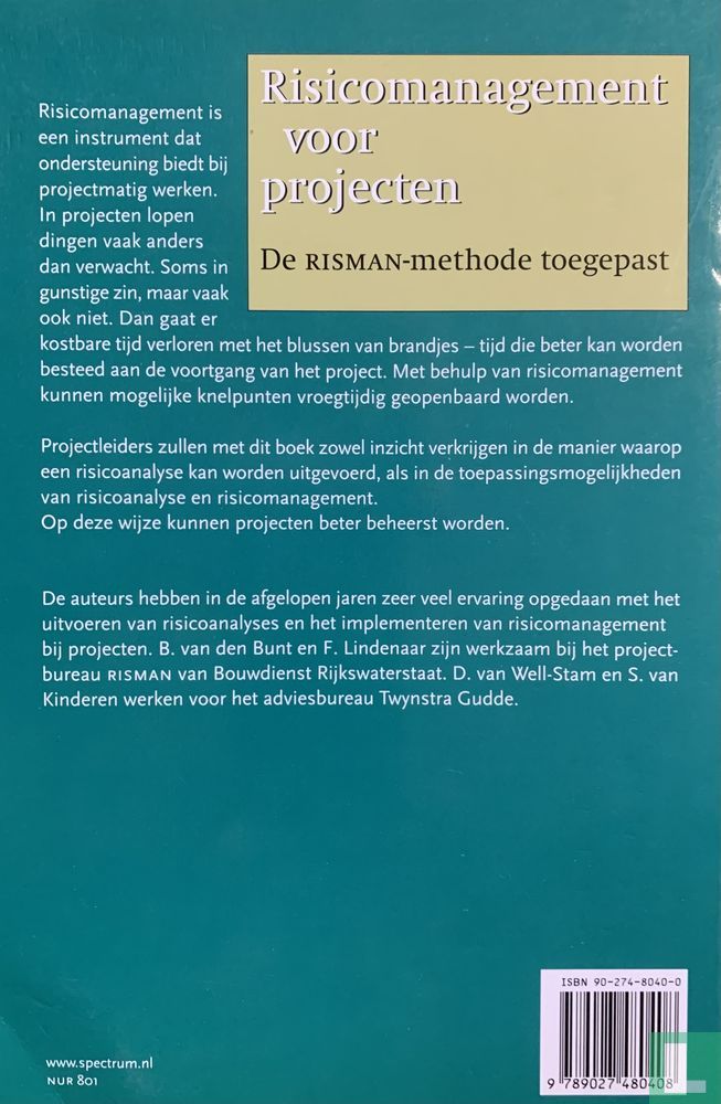 Risicomanagement voor projecten (2003) - Bunt, B.P. van den - LastDodo
