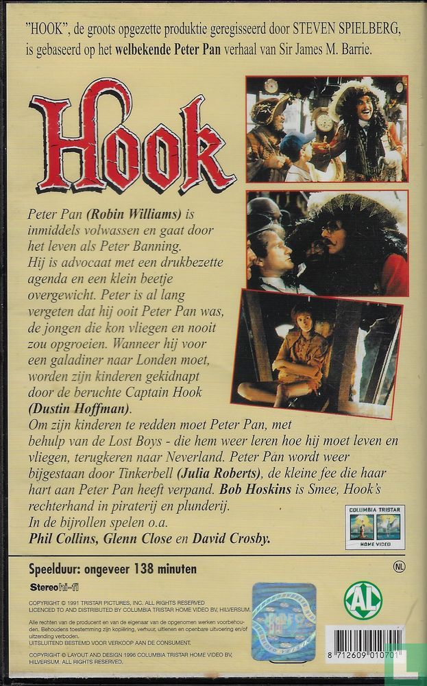 Hook VHS (1998) - VHS Videoband - LastDodo