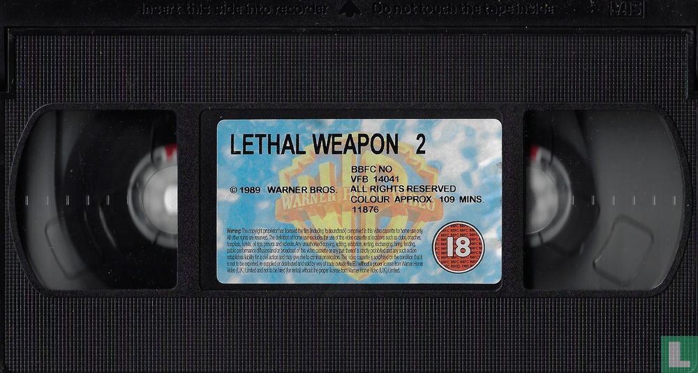 lethal weapon 2 uk vhs