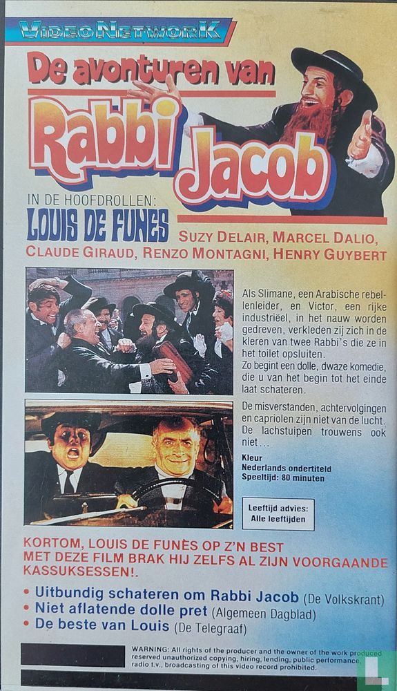 De avonturen van Rabbi Jacob VHS - VHS videoband - LastDodo