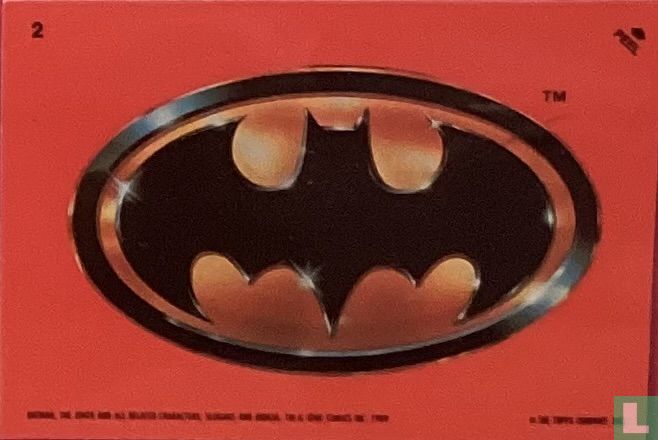 Batman-logo 2 (1989) - Batman Movie 1989 stickers serie 1 - LastDodo