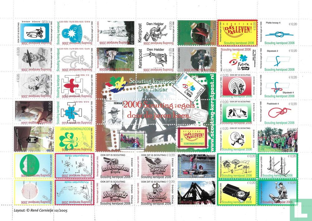 Scouting stamps through the years (2006) - Netherlands - Local post ...