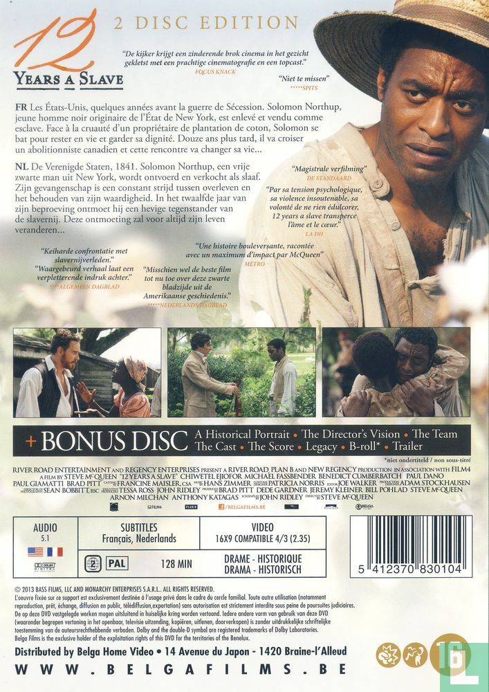 12 Years a Slave DVD (2014) - DVD - LastDodo