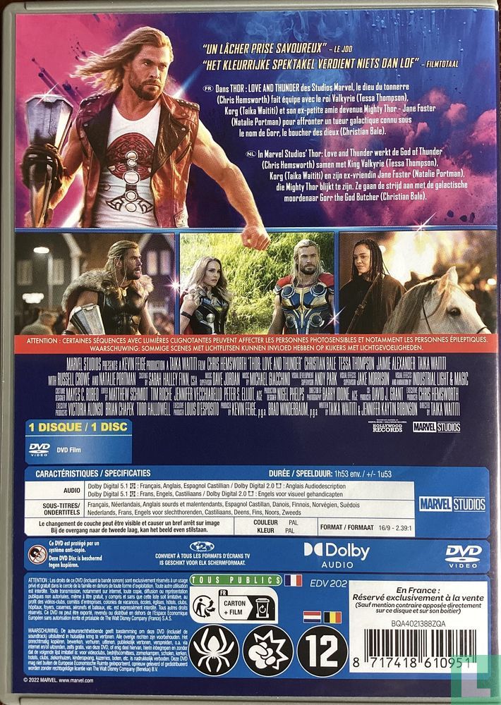 Thor: Love and Thunder DVD (2022) - DVD - LastDodo