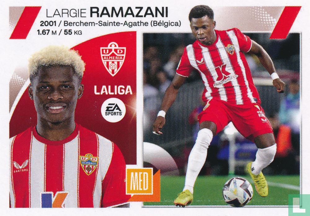 Largie Ramazani No. 16 Ramazani - UD Almería (2023) - Panini - LastDodo