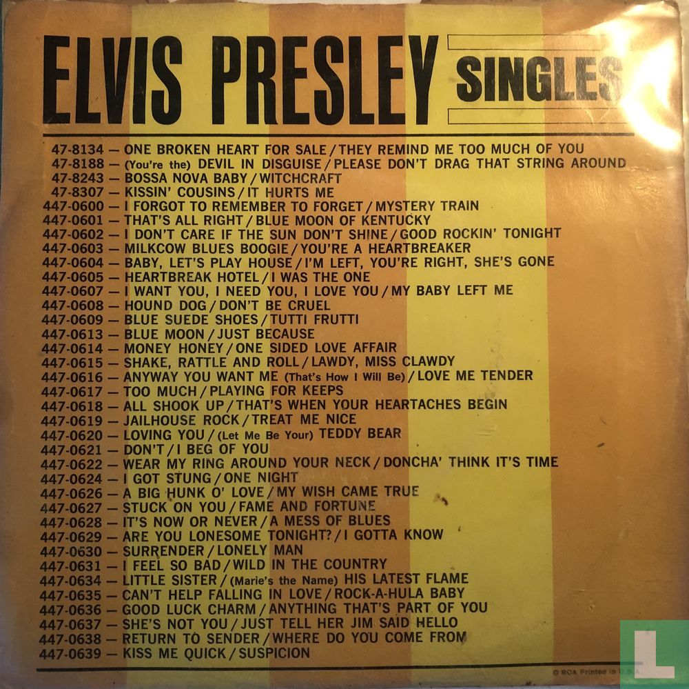 Kiss me quick Single 447-0639 (1964) - Presley, Elvis - LastDodo
