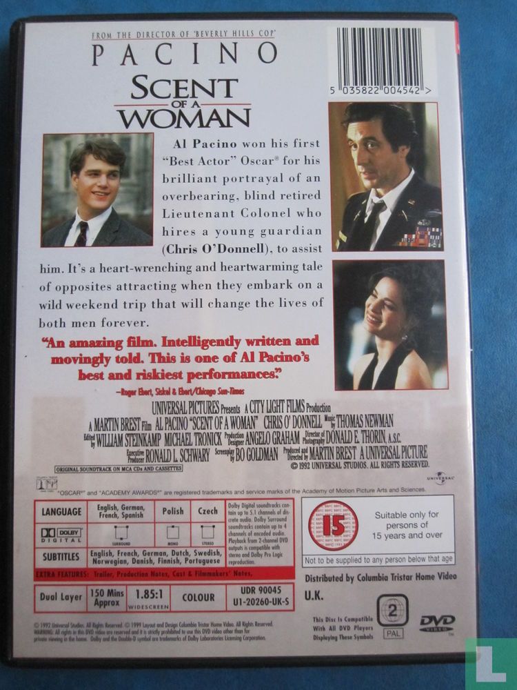 Scent of a Woman DVD - DVD - LastDodo