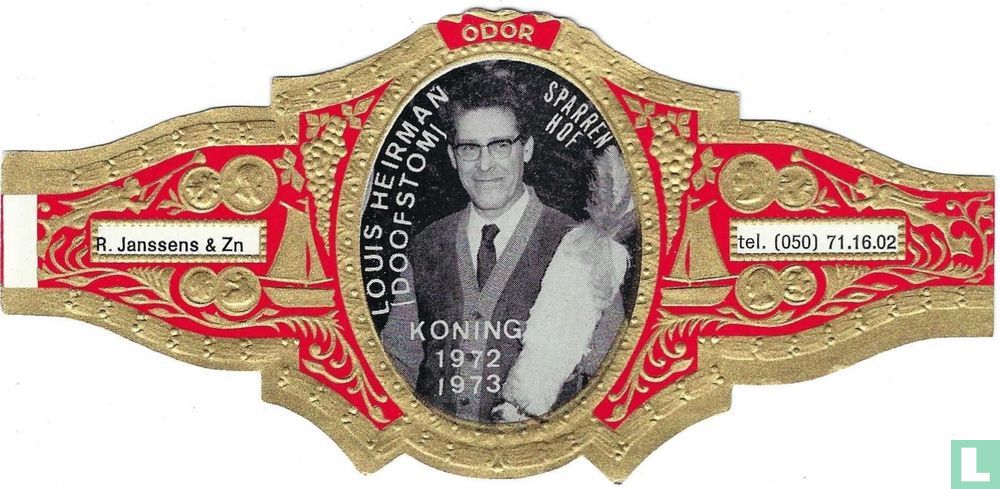 Louis Heirman [doofstom] Sparrenhof koning 1972 1973 - R. Janssens & Zn ...