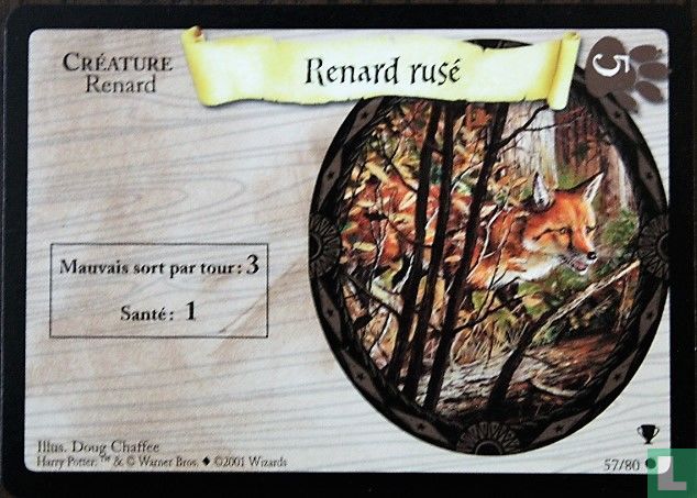 Renard rusé 57/80 (2001) - Harry Potter 2) Quidditch Cup - Français ...