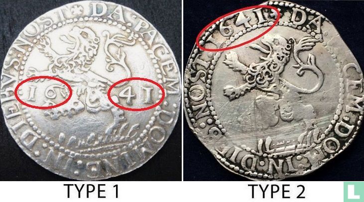 Zwolle 1 leeuwendaalder 1641 (type 1) KM# 38 (1641) - Overijssel - LastDodo