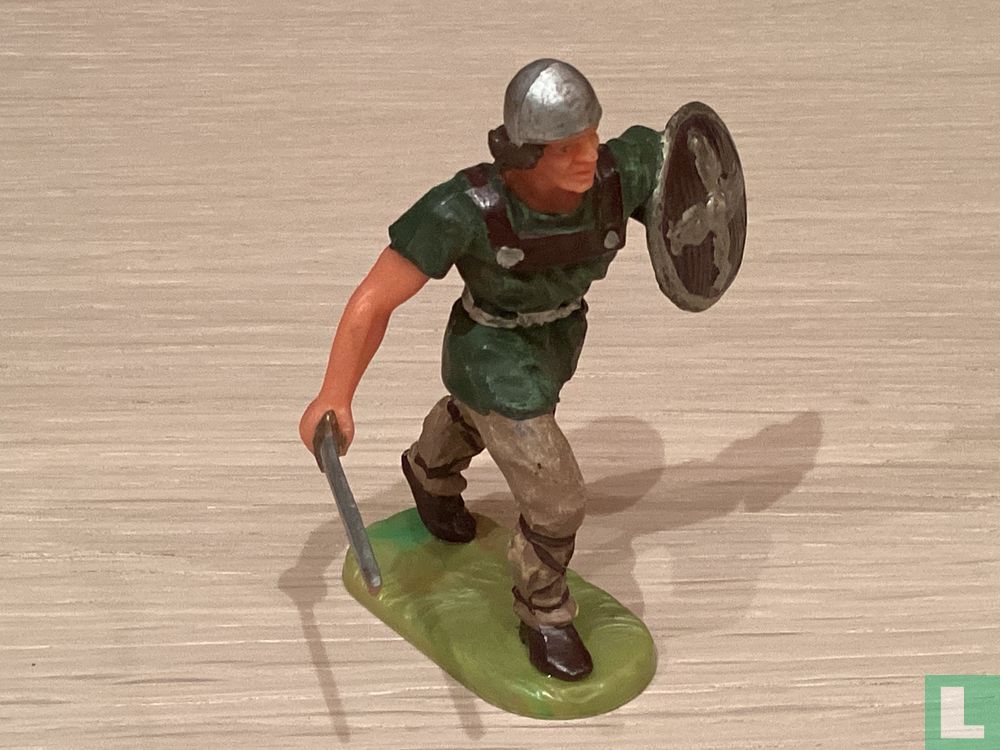 Viking met zwaard en schild 8833 - Hausser/Elastolin - LastDodo