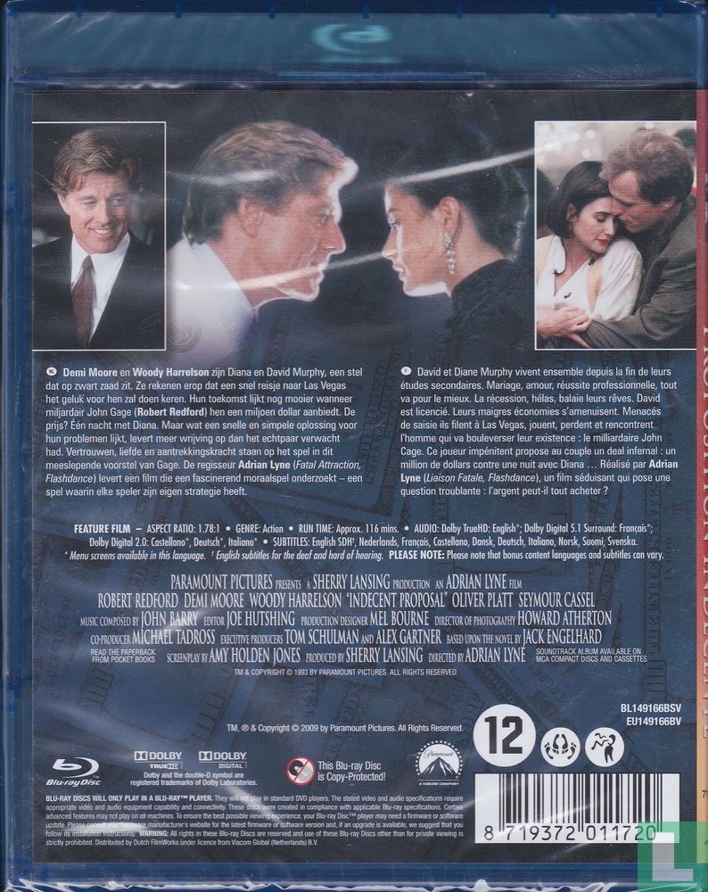 Indecent Proposal Blu (2009) - Blu-ray - LastDodo