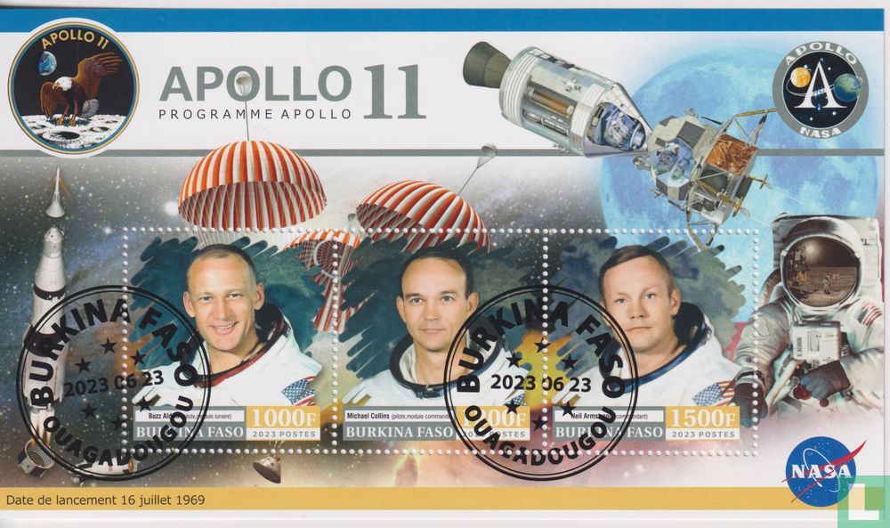Apollo 11 (2023) - Burkina Faso - Illegal Stamps - LastDodo