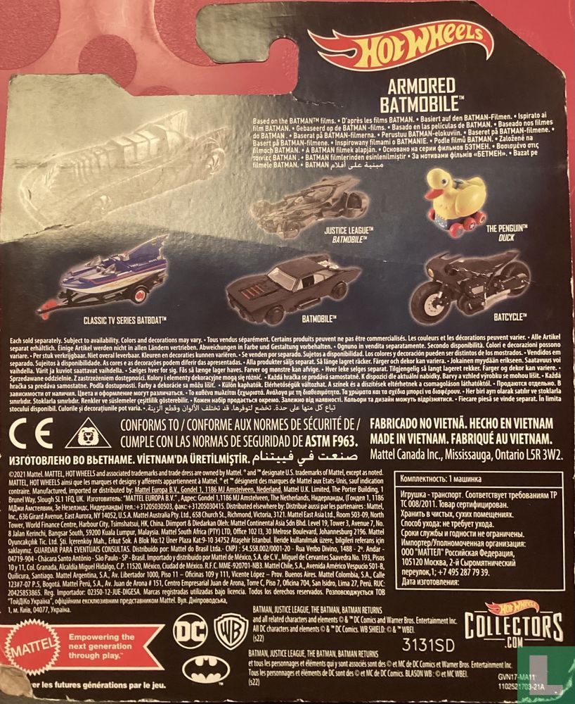 Batman Returns Armored Batmobile DKL20 (2021) - Hot Wheels - LastDodo