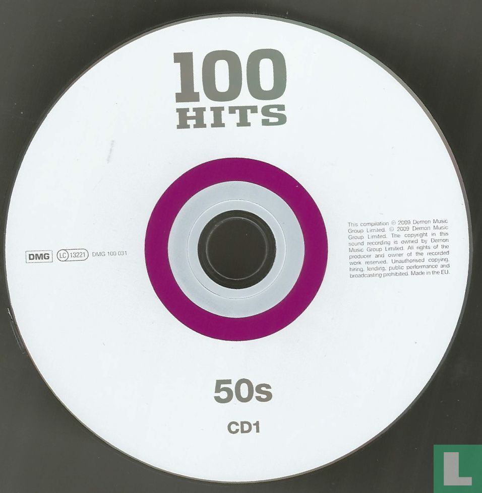 100 Hits 50s. 100 Classic Tracks of the Decades CD 100 031 (2009 ...