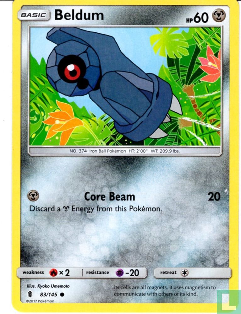 Beldum 083/145 (2017) - English)2017) Sun & Moon - Guardians Rising ...