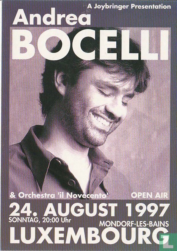 Andrea Bocelli (1997) - Free Card System - LastDodo