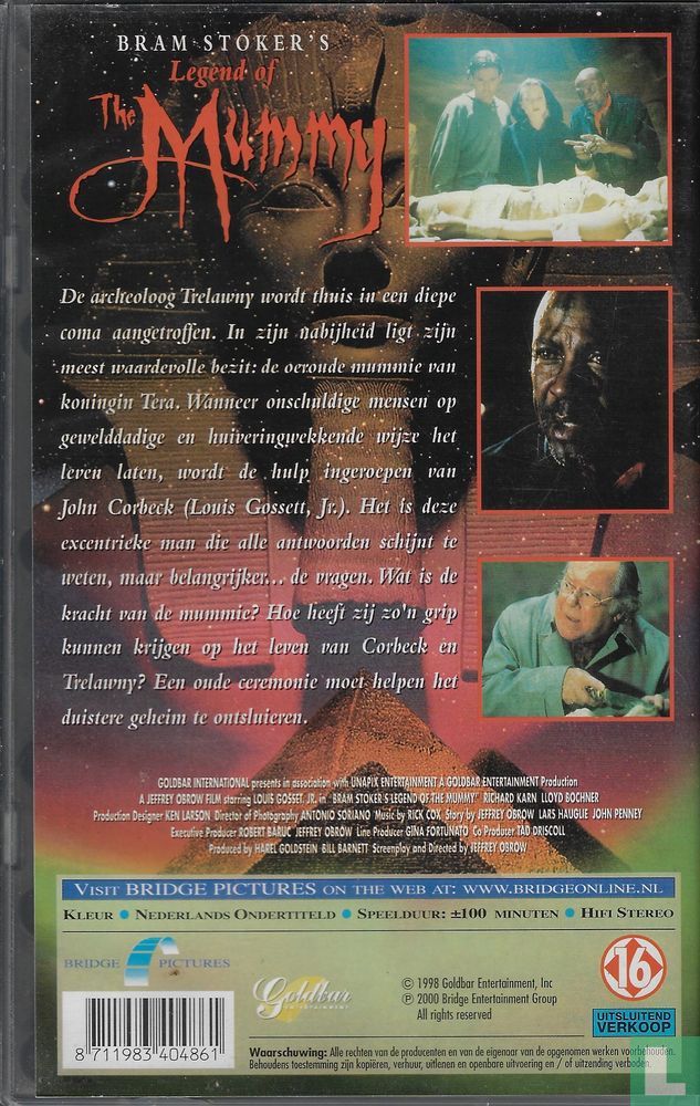 Bram Stoker's Legend of The Mummy VHS (2000) - VHS video tape - LastDodo