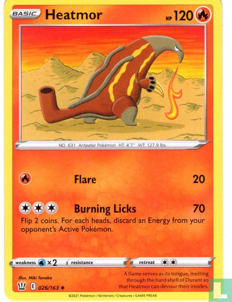 Heatmor 026/163 (2021) - English)2021) Sword & Shield - Battle Styles ...