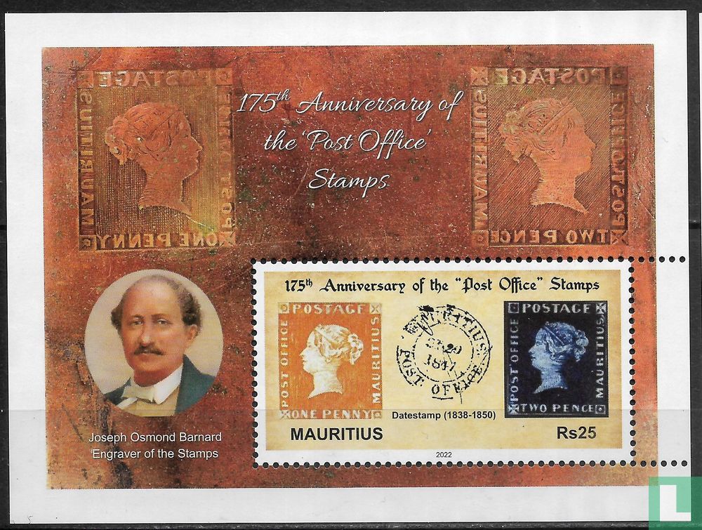 175 years of stamps 25 (2022) - Mauritius - LastDodo