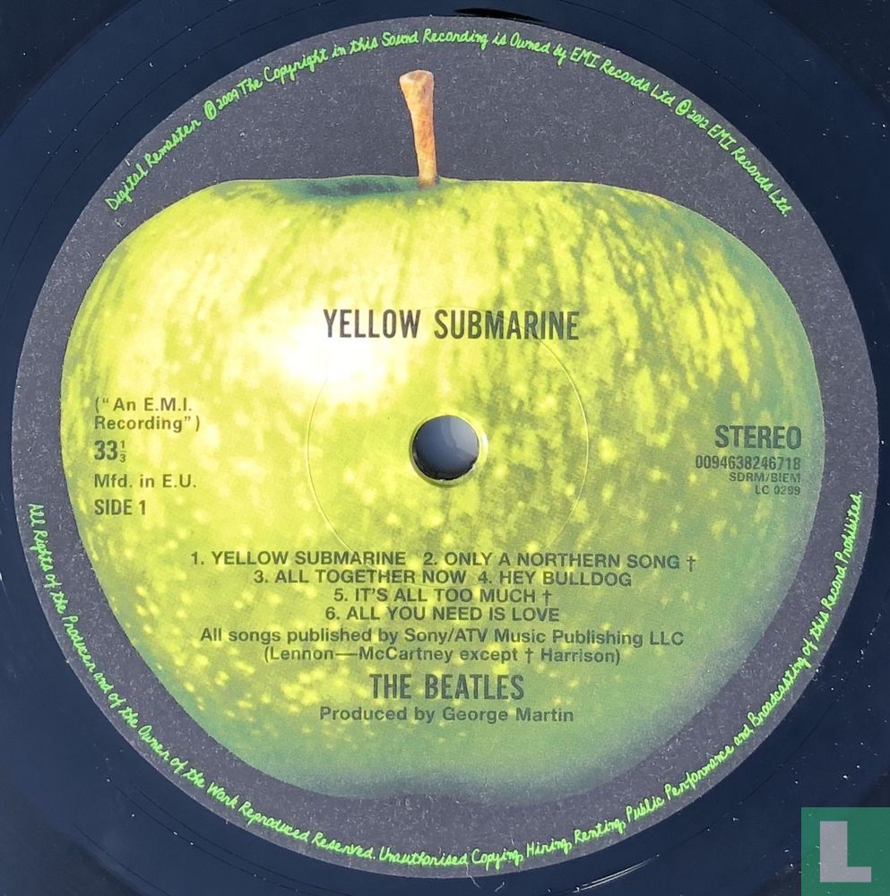 Yellow Submarine LP PCS 7070 (2012) - Beatles, The - LastDodo