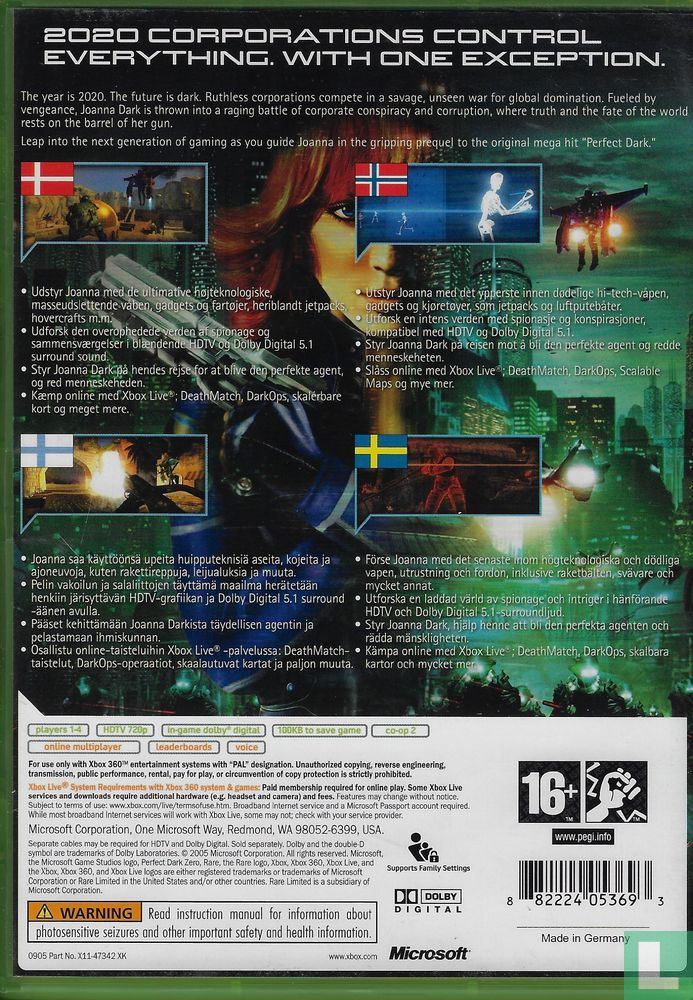 Perfect Dark Zero (2005) - Xbox 360 - LastDodo