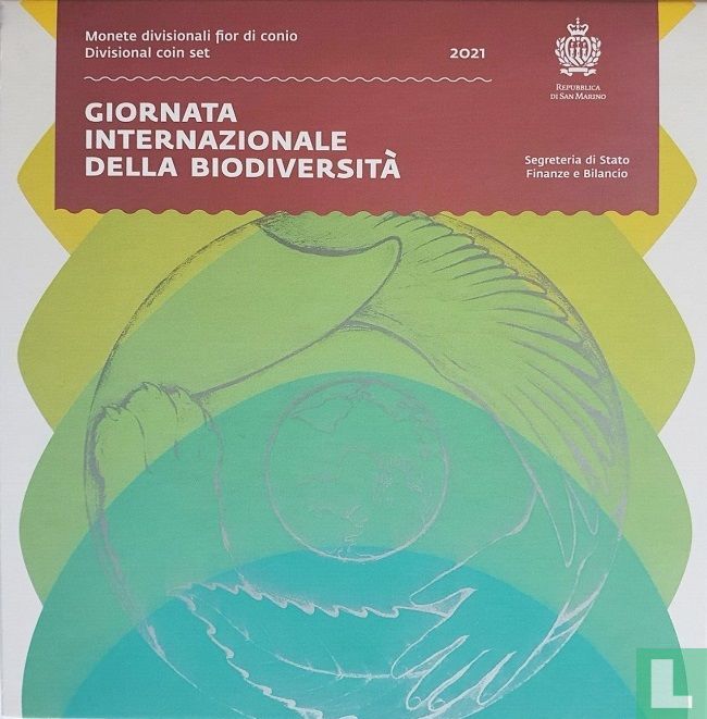 San Marino jaarset 2021 "International Day of Biodiversity" KM# MS ...