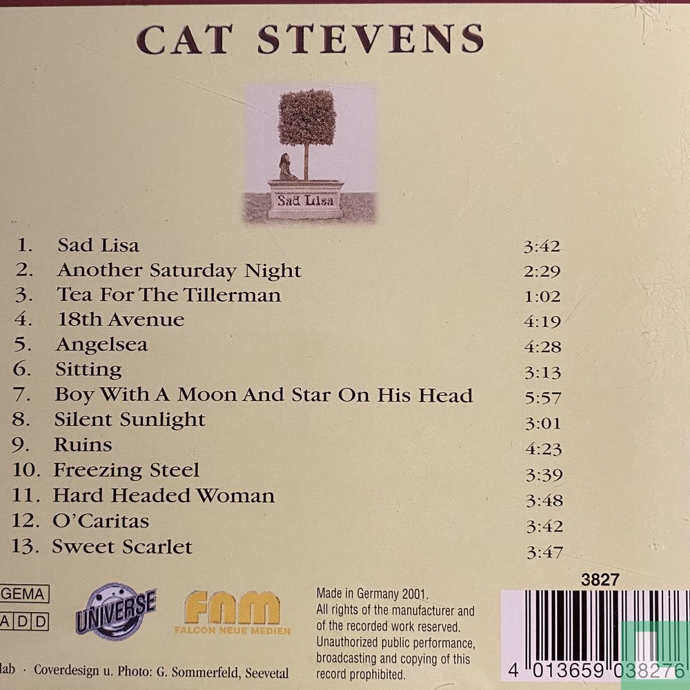 Sad Lisa 3827 (2001) - Islam, Yusuf - LastDodo