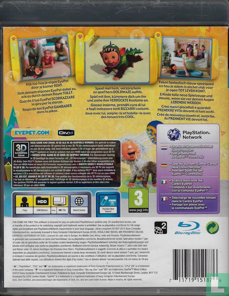 EyePet Move Edition (2009) - Sony Playstation 3 - LastDodo