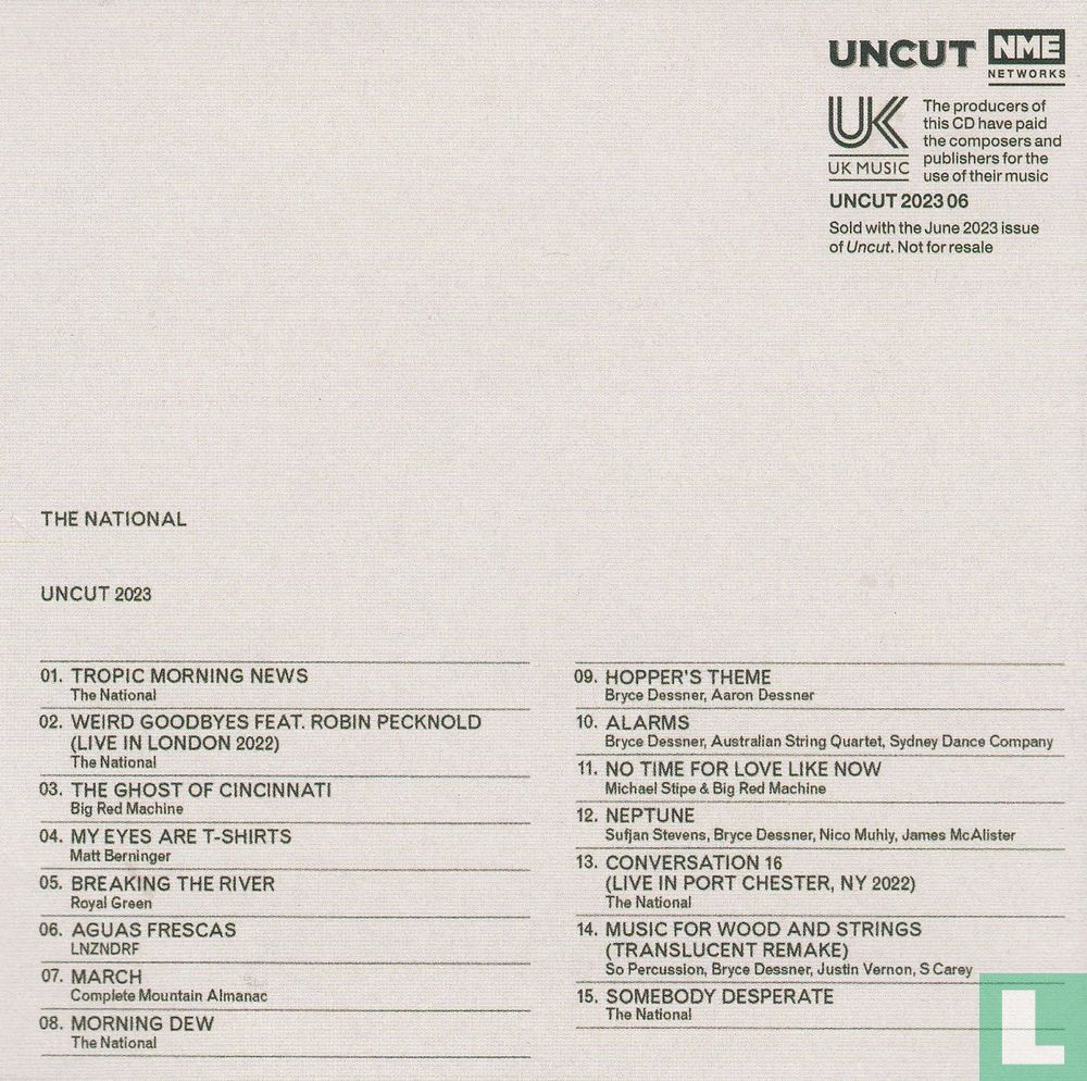 The National UNCUT 2023 06 (2023) - Various artists - LastDodo